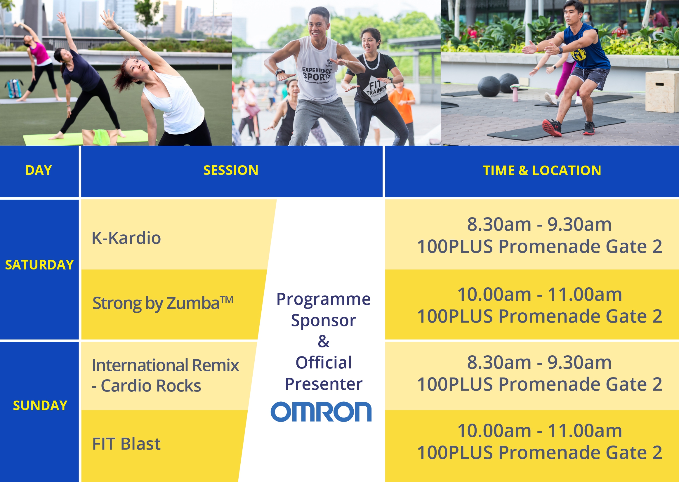 OMRON AND SINGAPORE SPORTS HUB ANNOUNCES EXPERIENCE SPORTS PARTNERSHIP